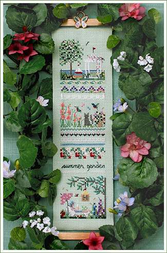 Summer Garden Sampler by Victoria Sampler - Cross Stitch Kits & Patterns